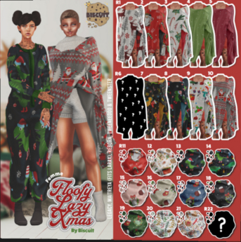 Second Life Marketplace 15 Floofy Xmas Femme Emmie Bunny
